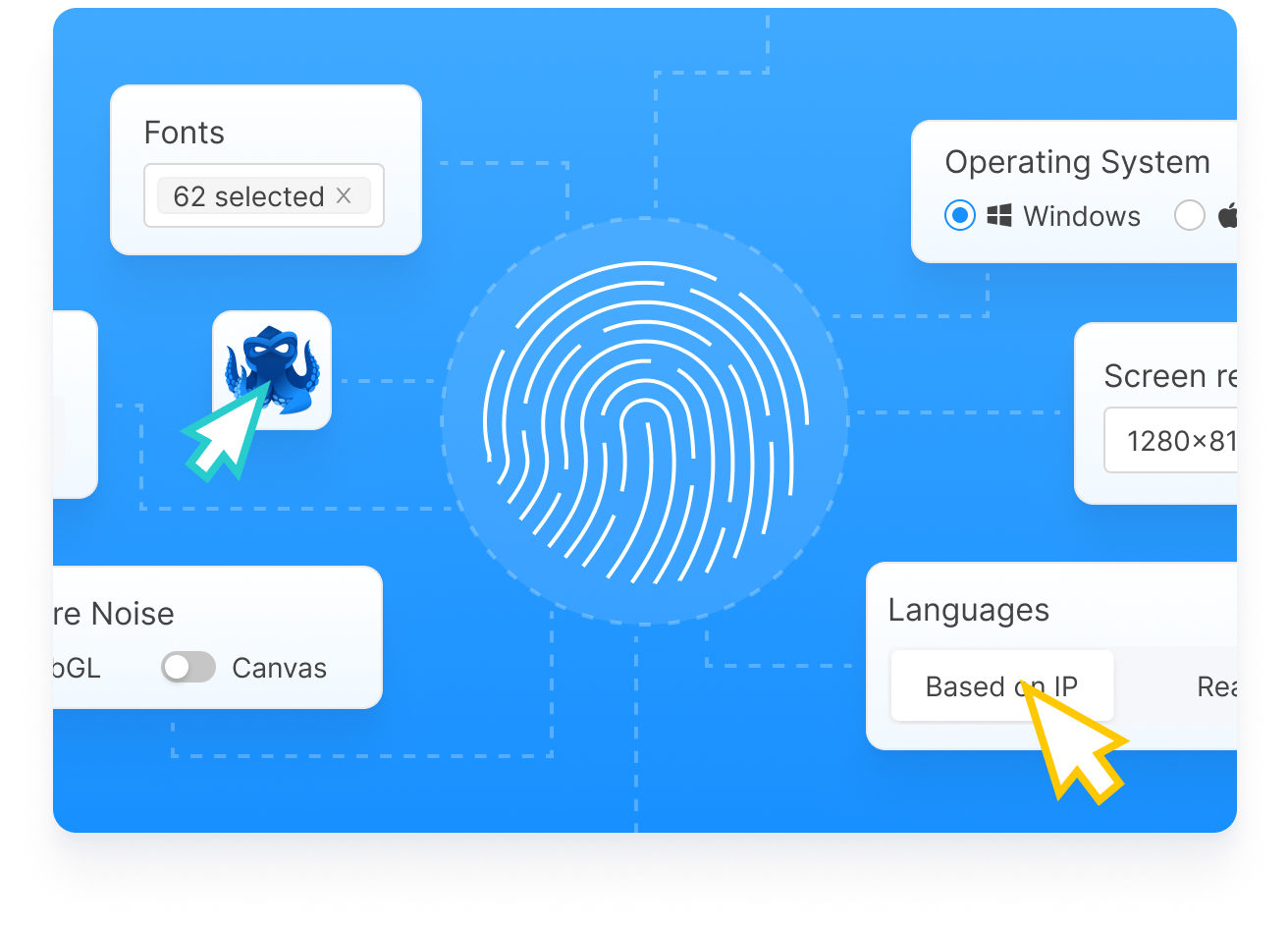 Change browser fingerprint in one click — Octo Browser